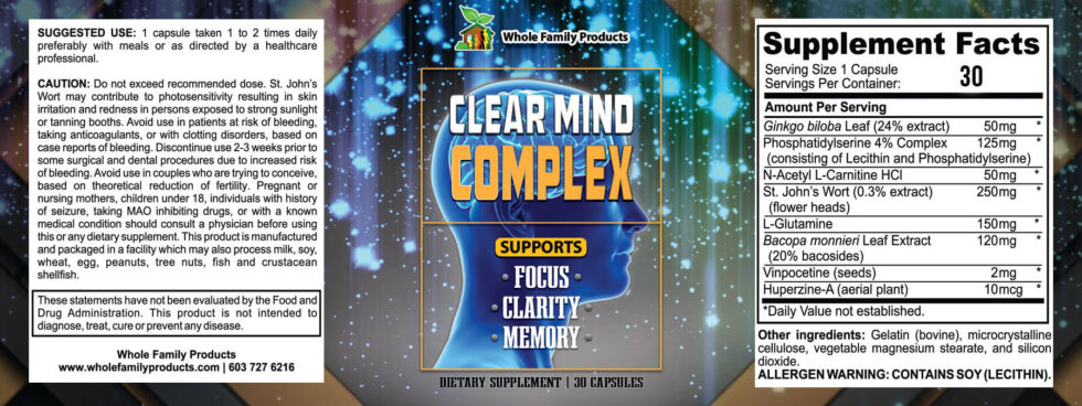 Clear Mind Complex: Your Best Vitamins for Memory